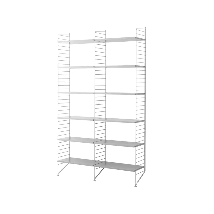 Libreria String combinazione A - grigio da String → NordicNest.it